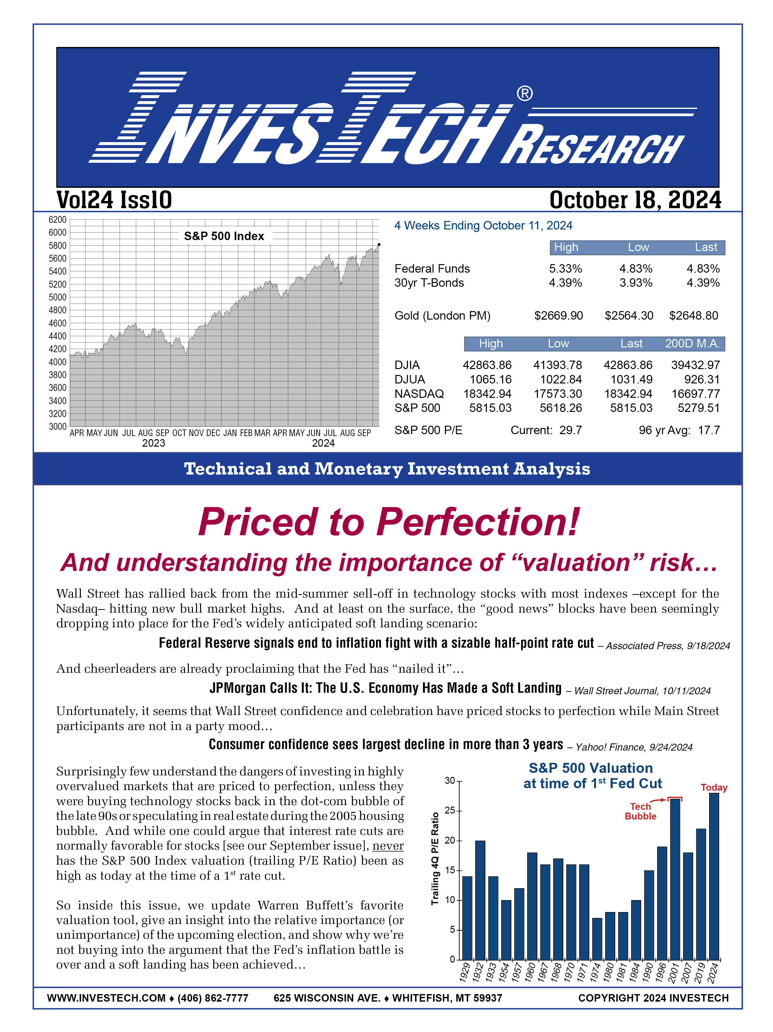 "Safety-First" Investment Analysis - InvesTech Research